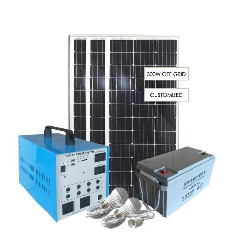 300W 12V DC solar power system for home office Suppliers